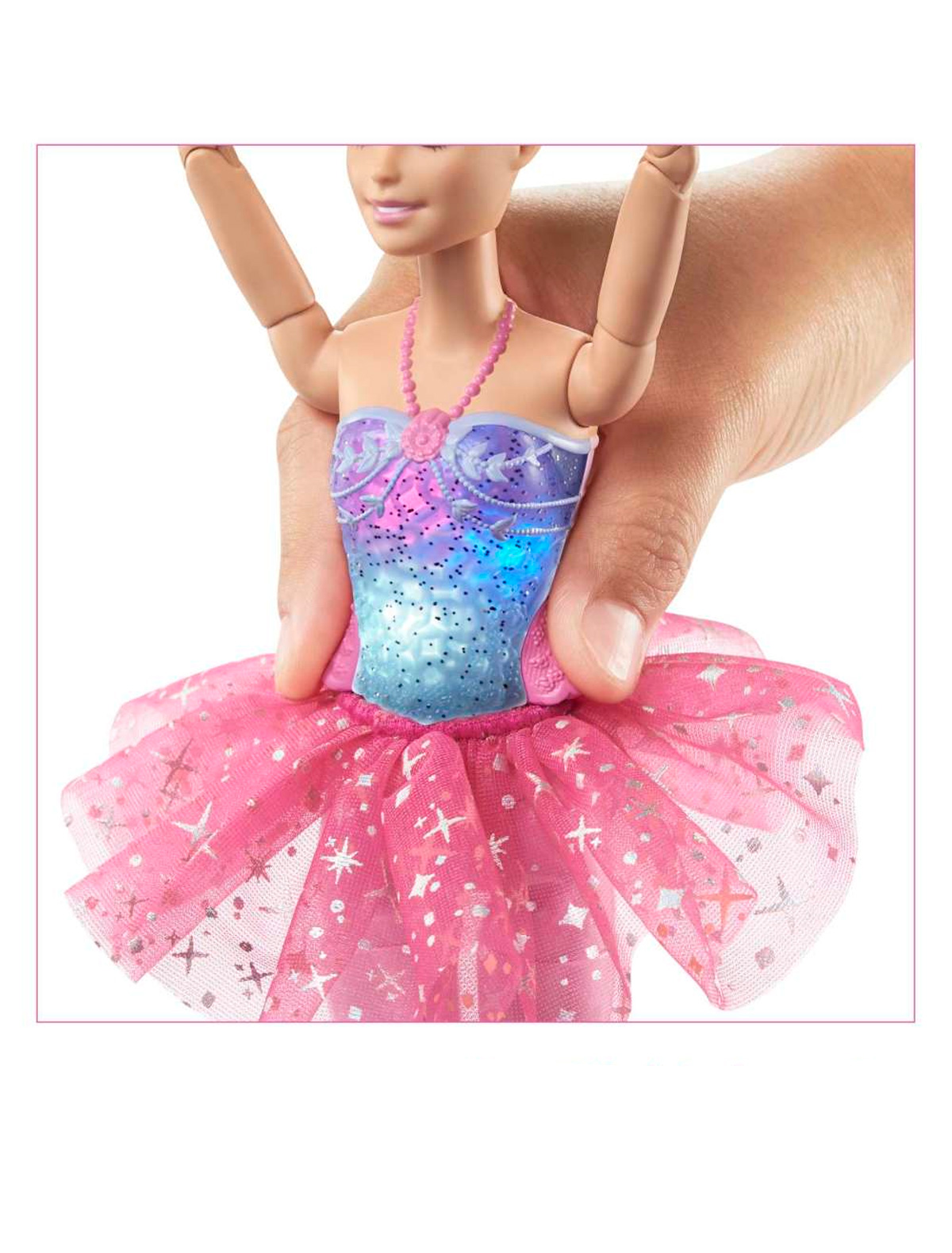 Кукла Балерина с магическими огнями BARBIE, 7114509380617, Разноцветный ...